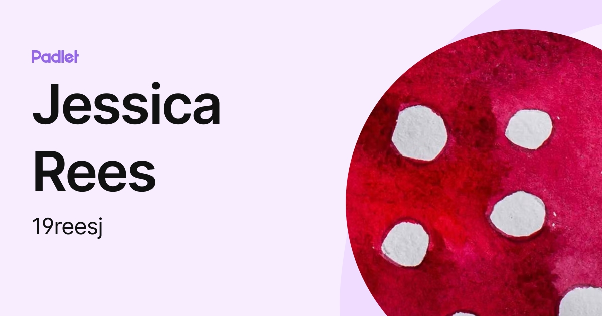 Jessica Rees (19reesj) profile | Padlet
