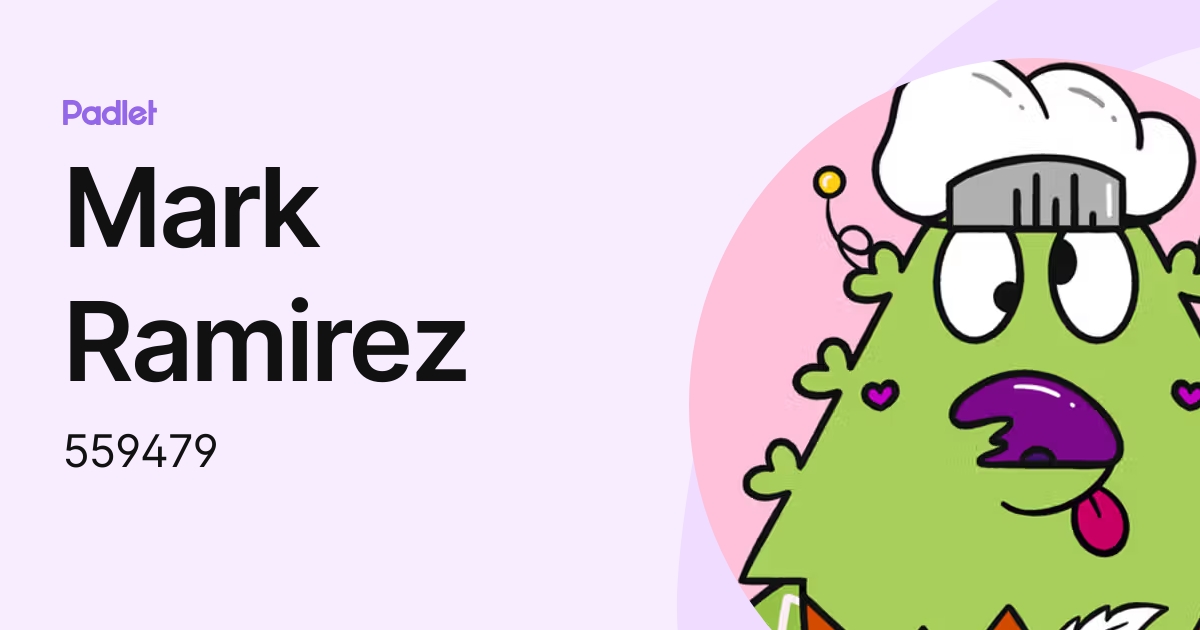 Mark Ramirez (559479) profile | Padlet