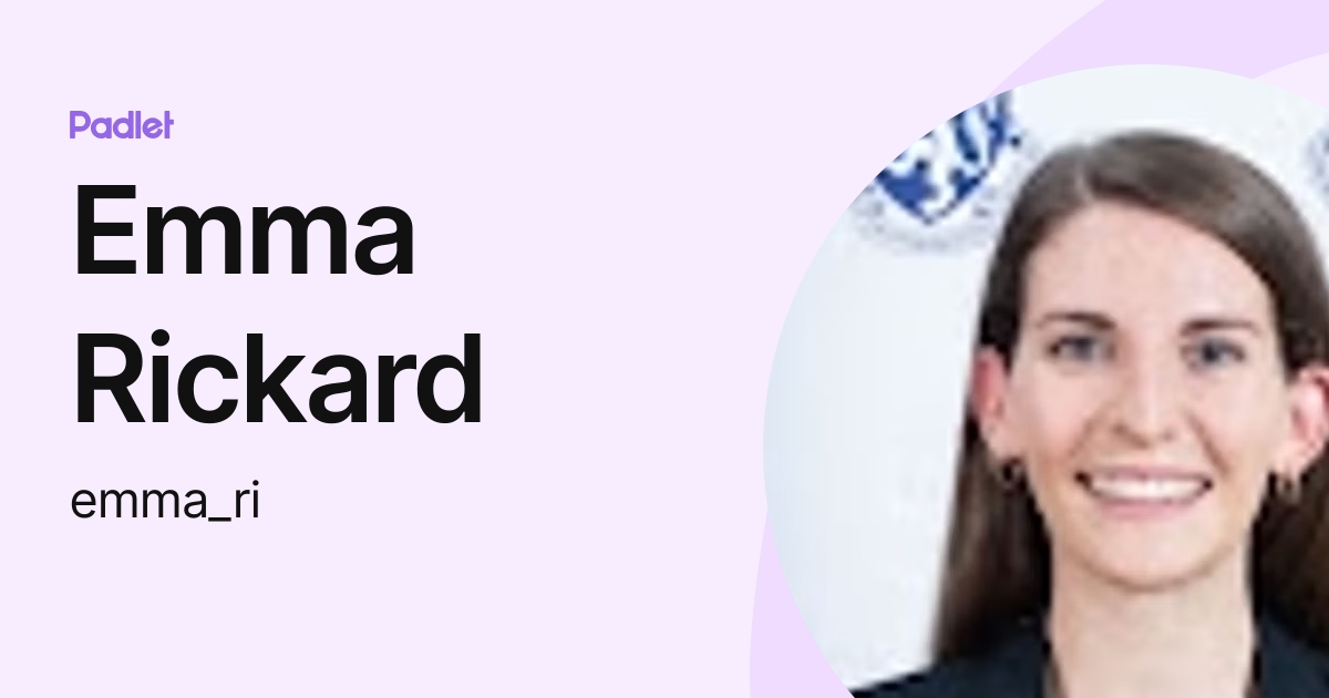 Emma Rickard (emma_ri) profile | Padlet