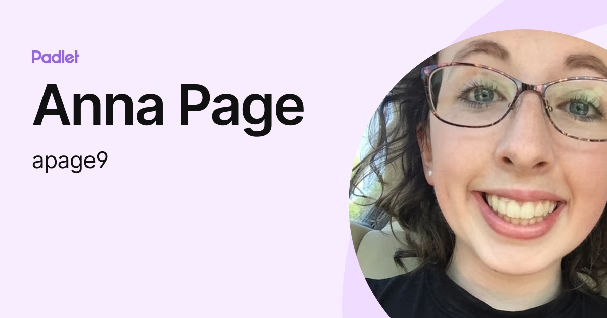 Anna Page (apage9) profile | Padlet