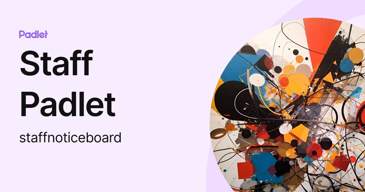Staff Padlet (staffnoticeboard) profile | Padlet