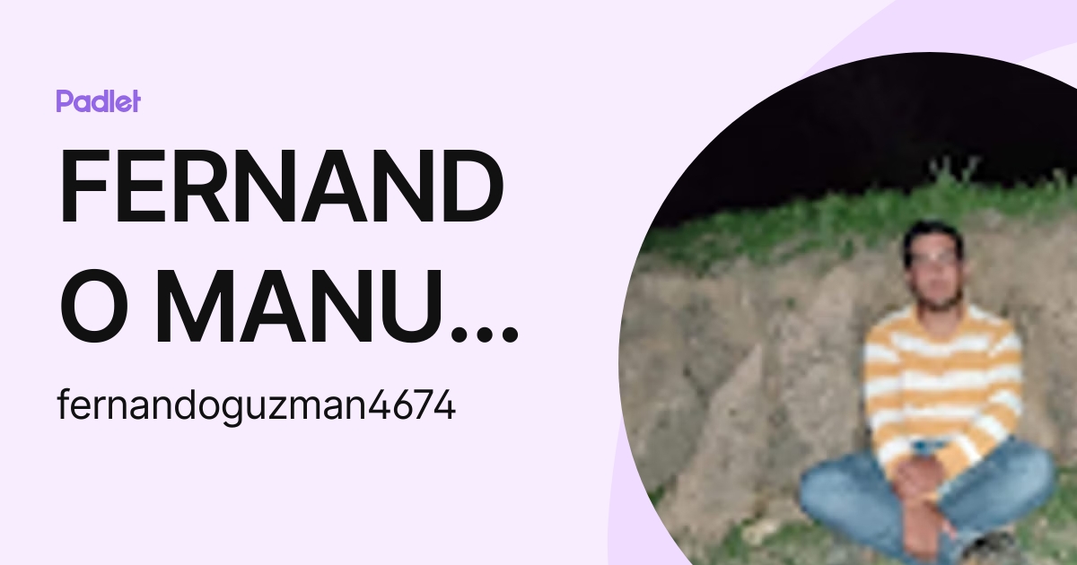 FERNANDO MANUEL GUADALUPE GUZMAN RUBIO (fernandoguzman4674) profile ...