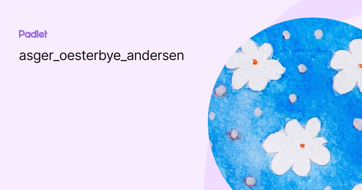 asger_oesterbye_andersen profile | Padlet