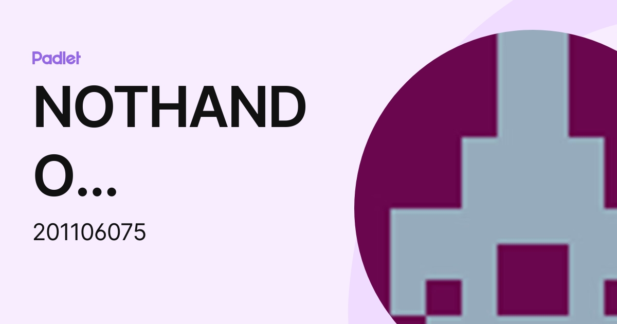 NOTHANDO MAGAGULA (201106075) profile | Padlet