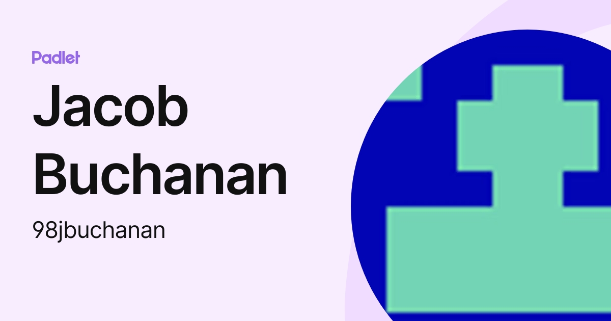 Jacob Buchanan (98jbuchanan) profile | Padlet