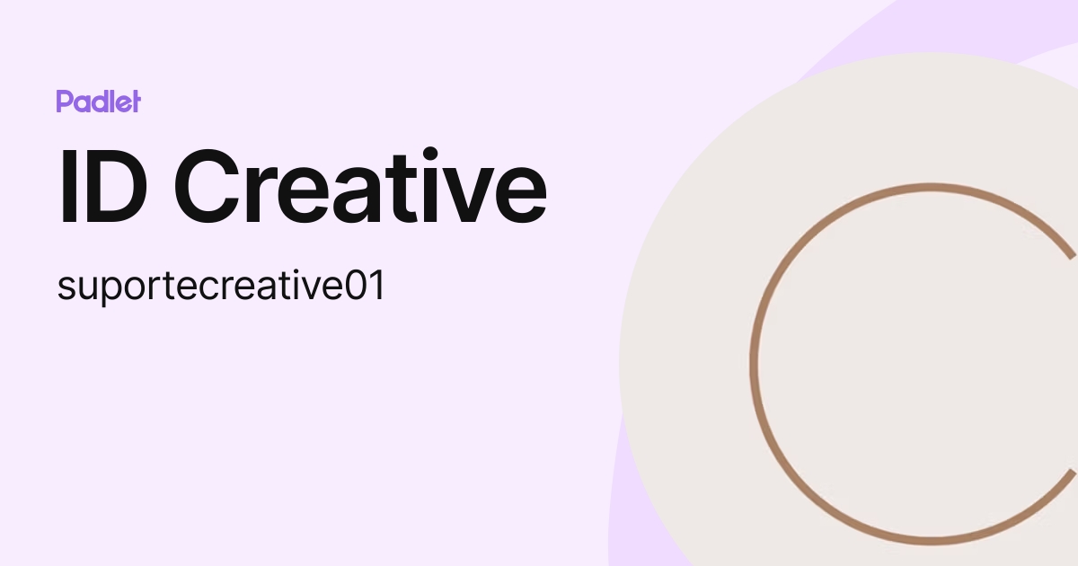 ID Creative (suportecreative01) profile | Padlet