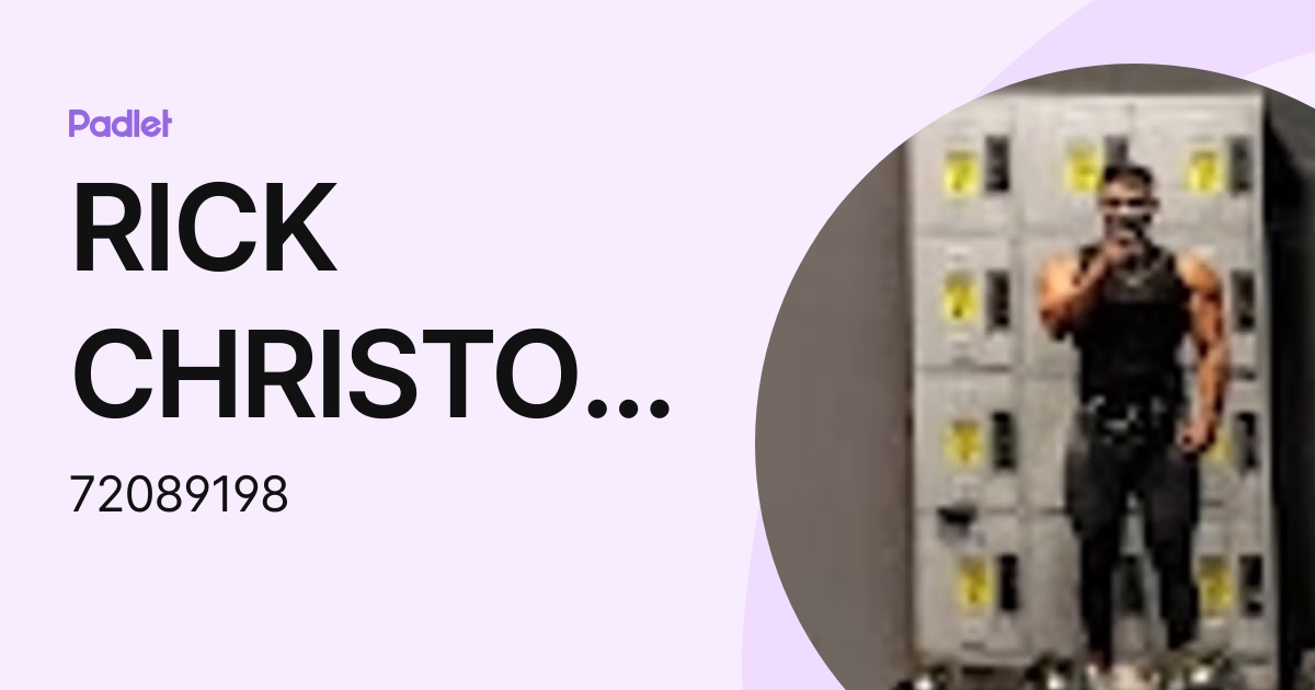 RICK CHRISTOPHER GUZMAN SAENZ (72089198) profile | Padlet