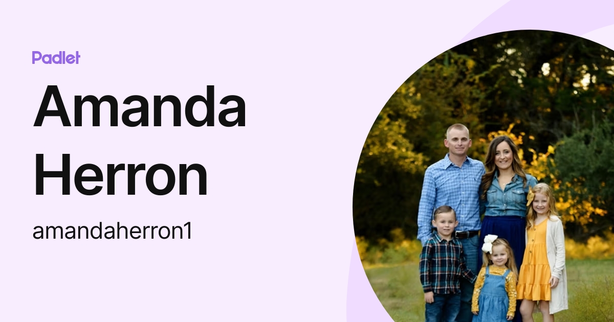 Amanda Herron (amandaherron1) profile | Padlet