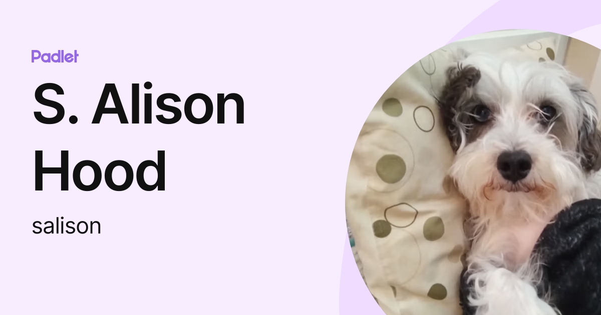 Sarah Hood (salison) profile | Padlet