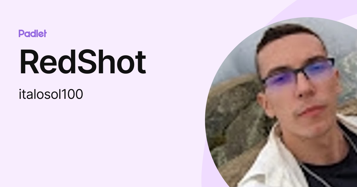 RedShot (italosol100) profile | Padlet