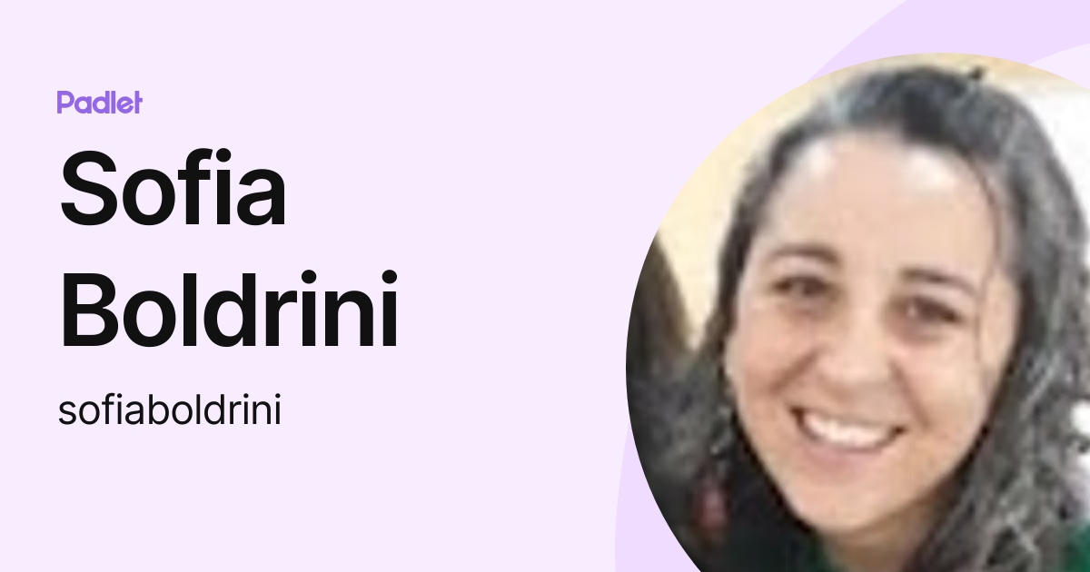 Sofia Boldrini (sofiaboldrini) profile | Padlet