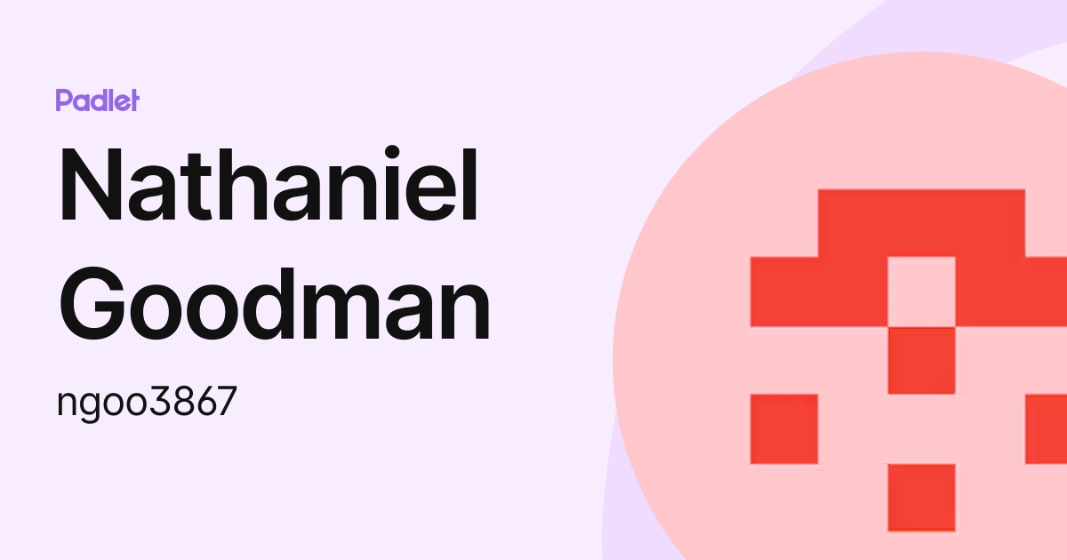 Nathaniel Goodman (ngoo3867) profile | Padlet