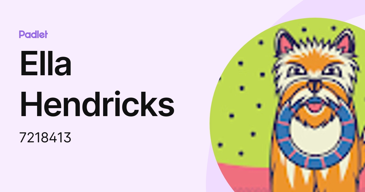 Ella Hendricks (7218413) profile | Padlet