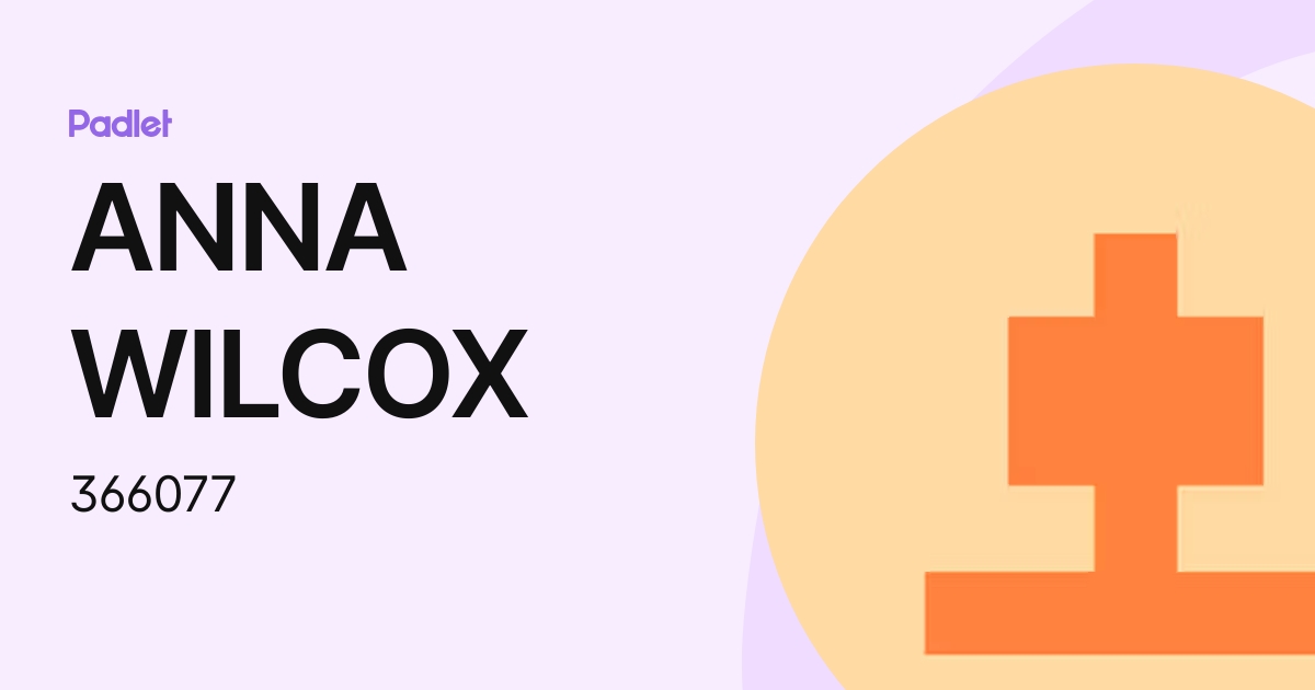 ANNA WILCOX (366077) profile | Padlet