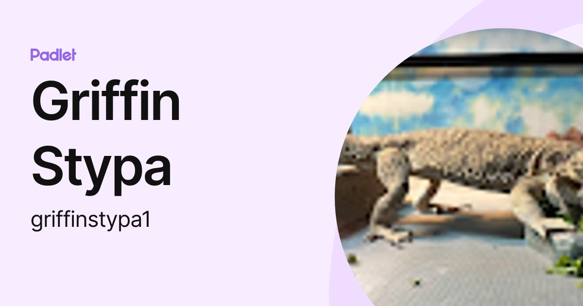Griffin Stypa (griffinstypa1) profile | Padlet