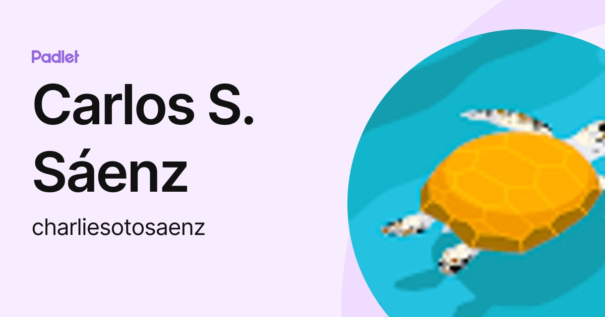 Carlos S. Sáenz (charliesotosaenz) profile | Padlet