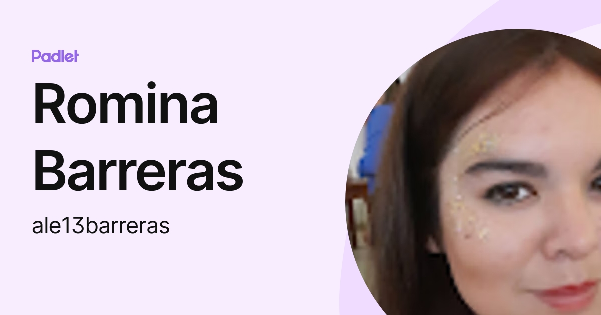 Romina Barreras (ale13barreras) profile | Padlet