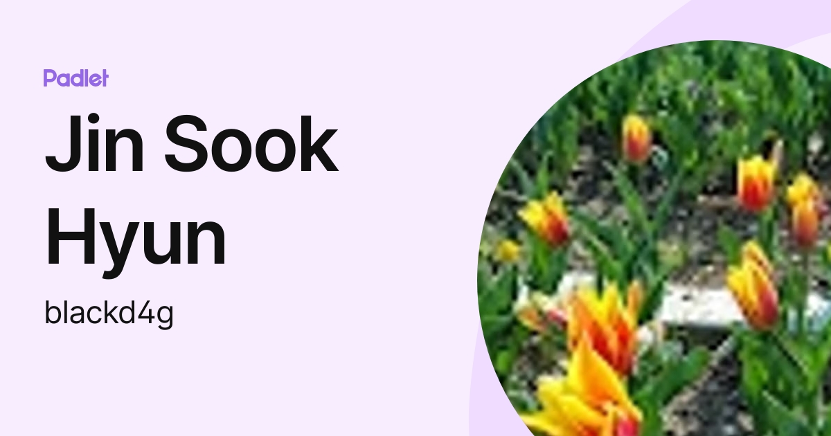 Jin Sook Hyun (blackd4g) profile | Padlet