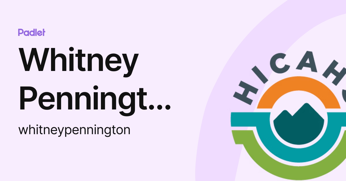 Whitney Pennington (whitneypennington) profile | Padlet