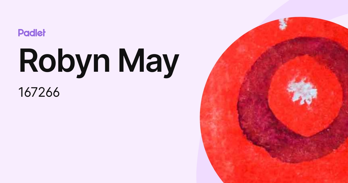 Robyn May (167266) profile | Padlet