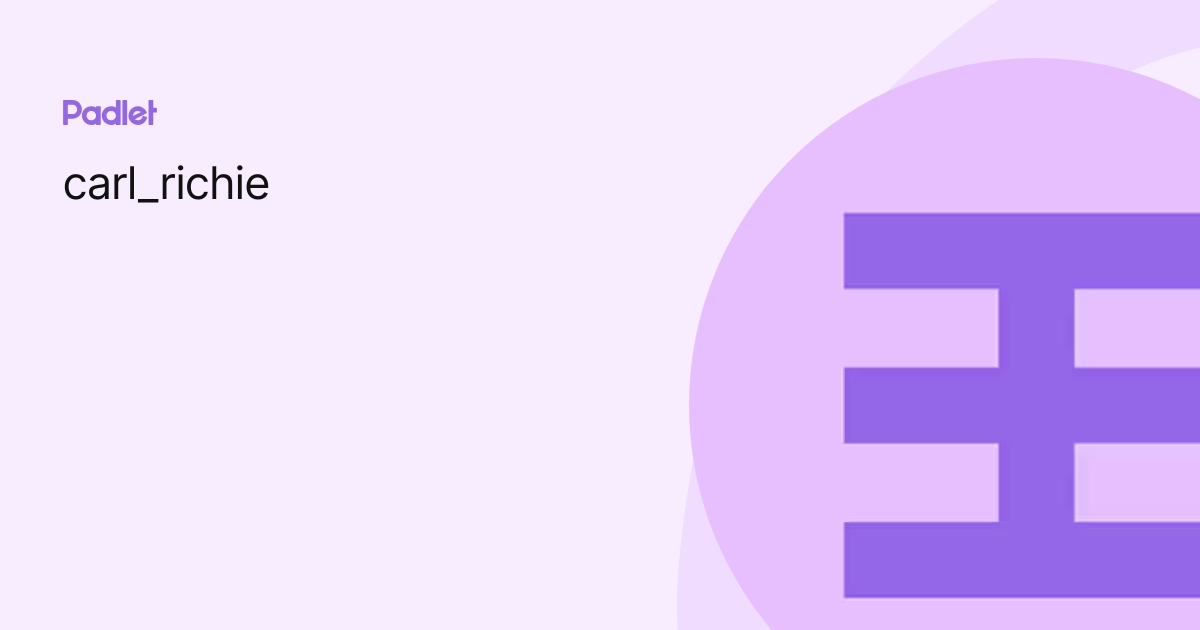 carl_richie profile | Padlet