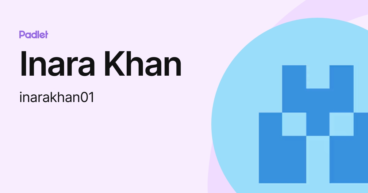 Inara Khan (inarakhan01) profile | Padlet