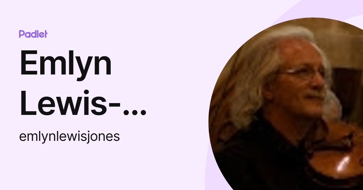 Emlyn Lewis-Jones (emlynlewisjones) profile | Padlet