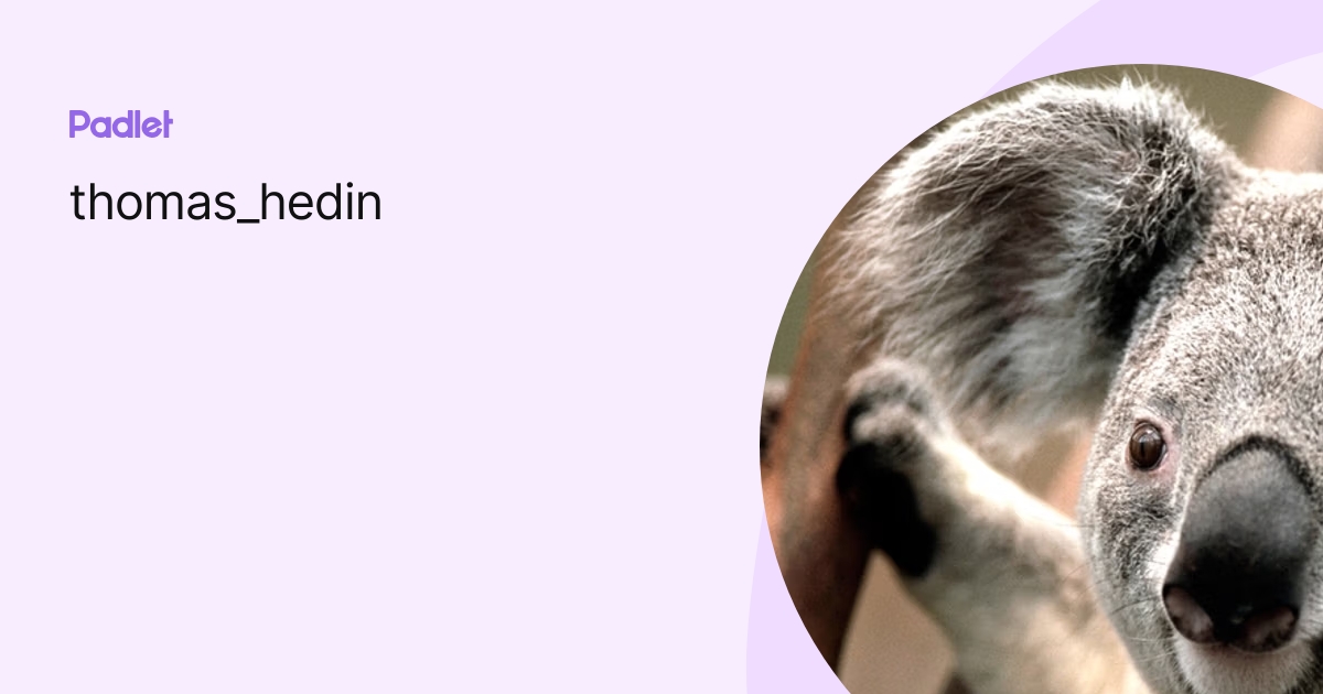 thomas_hedin profile | Padlet