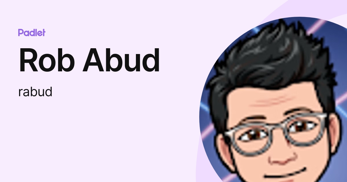 Rob Abud (rabud) profile | Padlet