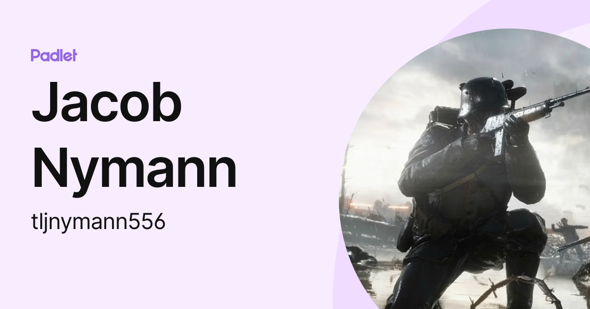 Jacob Nymann (tljnymann556) profile | Padlet