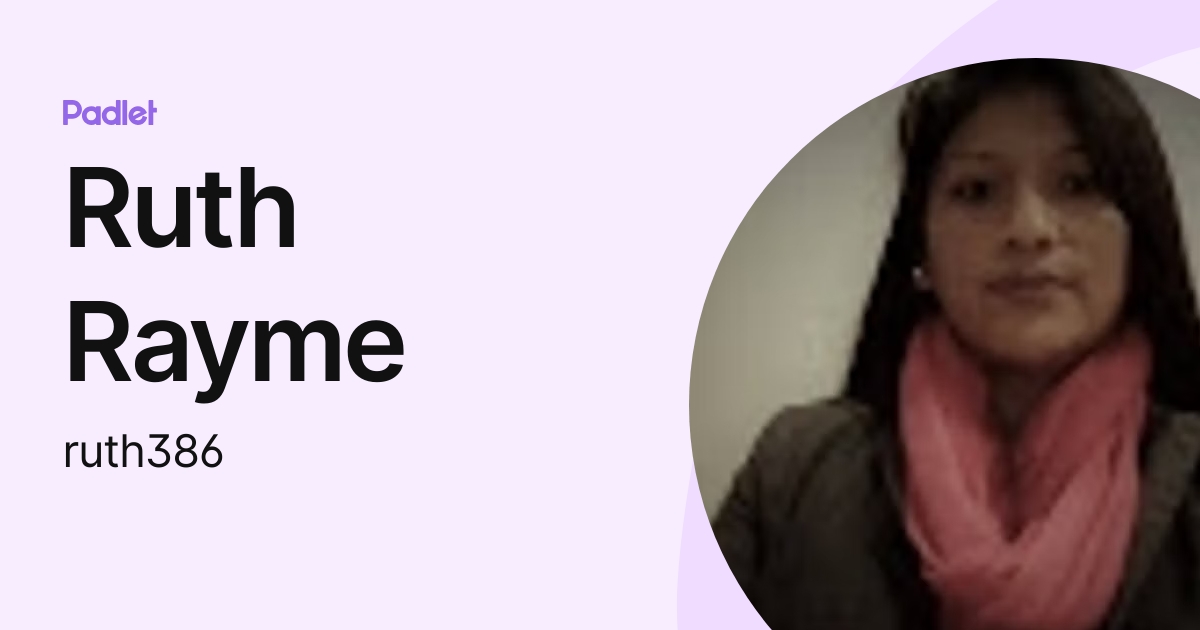 Ruth Rayme (ruth386) profile | Padlet