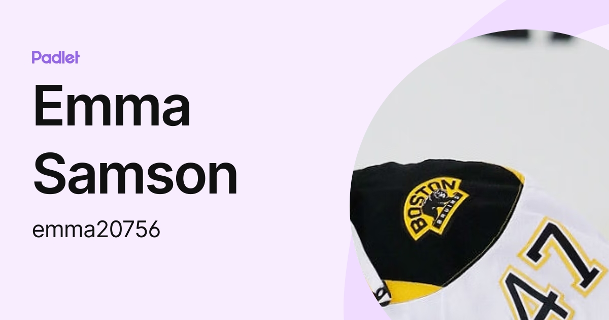 Emma Samson (emma20756) profile | Padlet