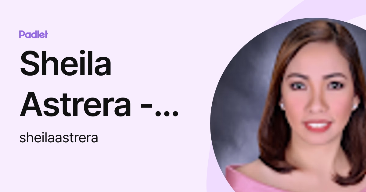 Sheila Astrera - Ritual (sheilaastrera) profile | Padlet