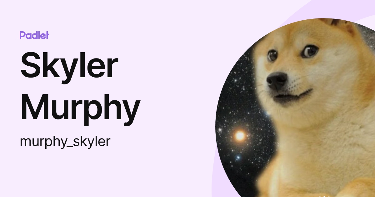 Skyler Murphy (murphy_skyler) profile | Padlet
