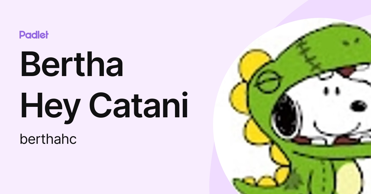 Bertha Hey Catani (berthahc) profile | Padlet