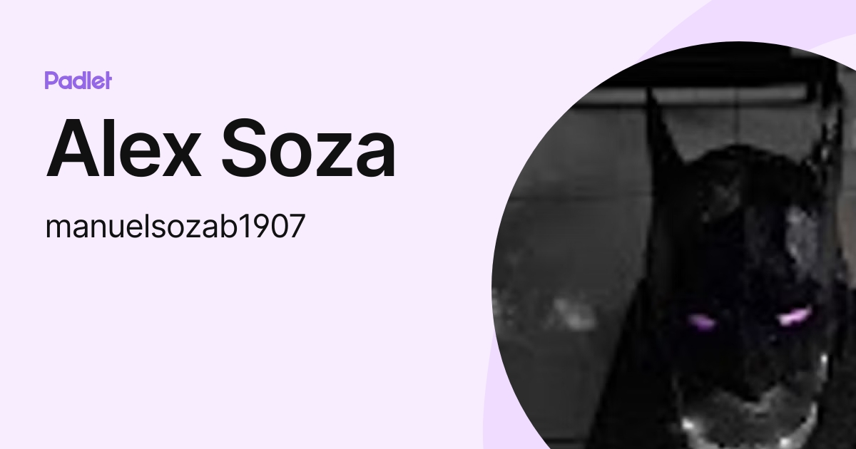 Alex Soza (manuelsozab1907) profile | Padlet