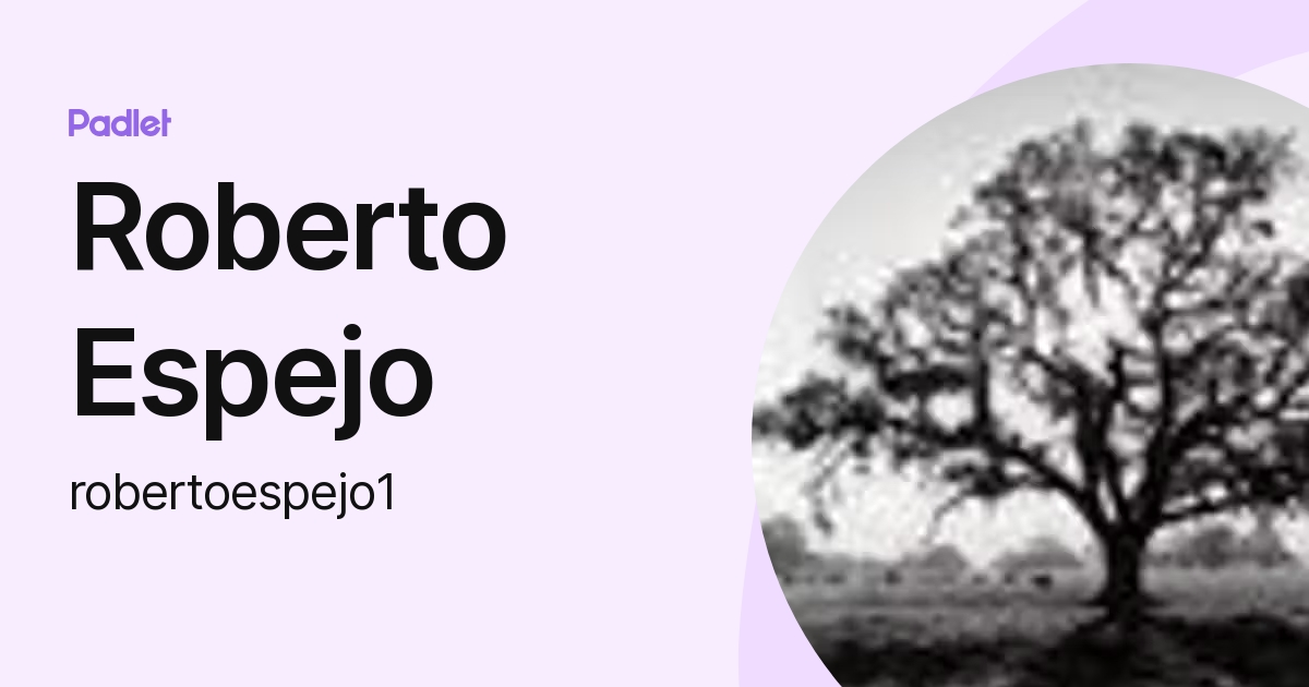 Roberto Espejo (robertoespejo1) profile | Padlet