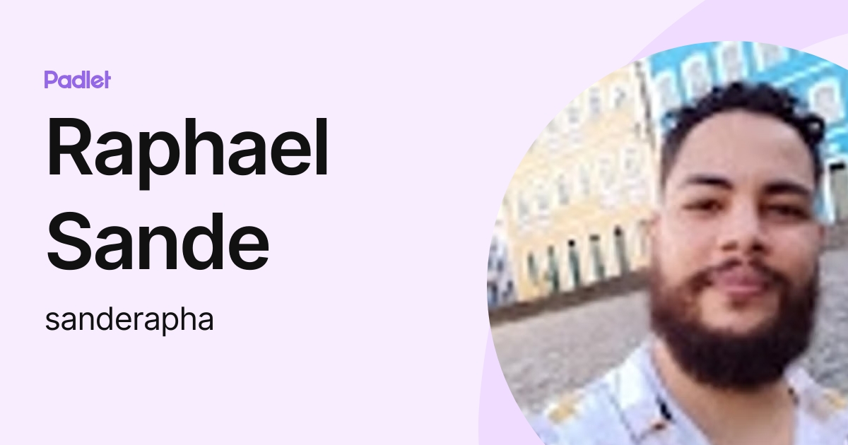 Raphael Sande (sanderapha) profile | Padlet