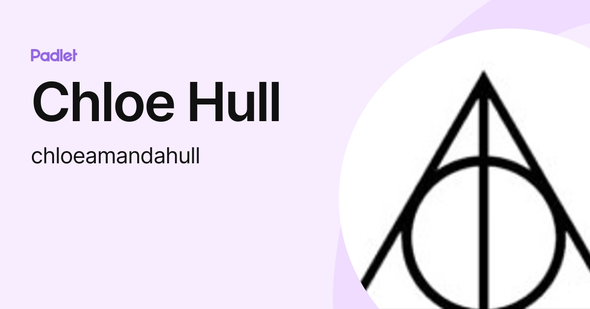Chloe Hull (chloeamandahull) profile | Padlet