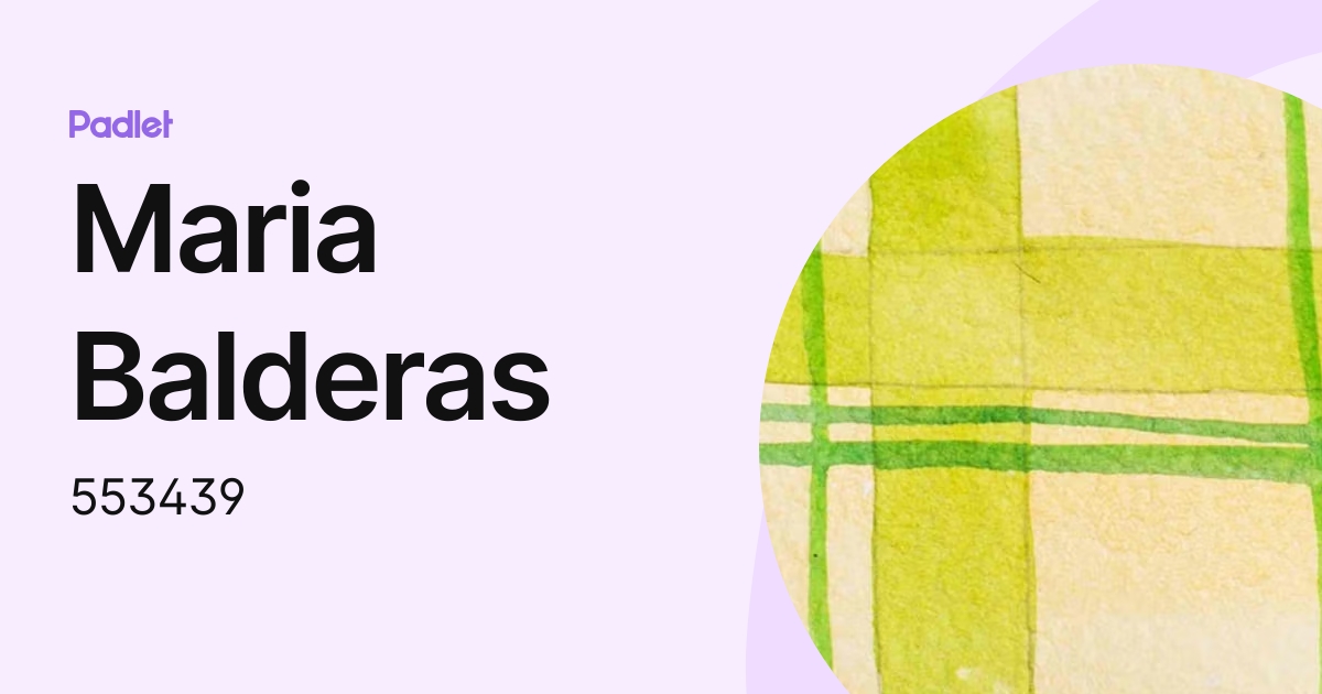 Maria Balderas (553439) profile | Padlet