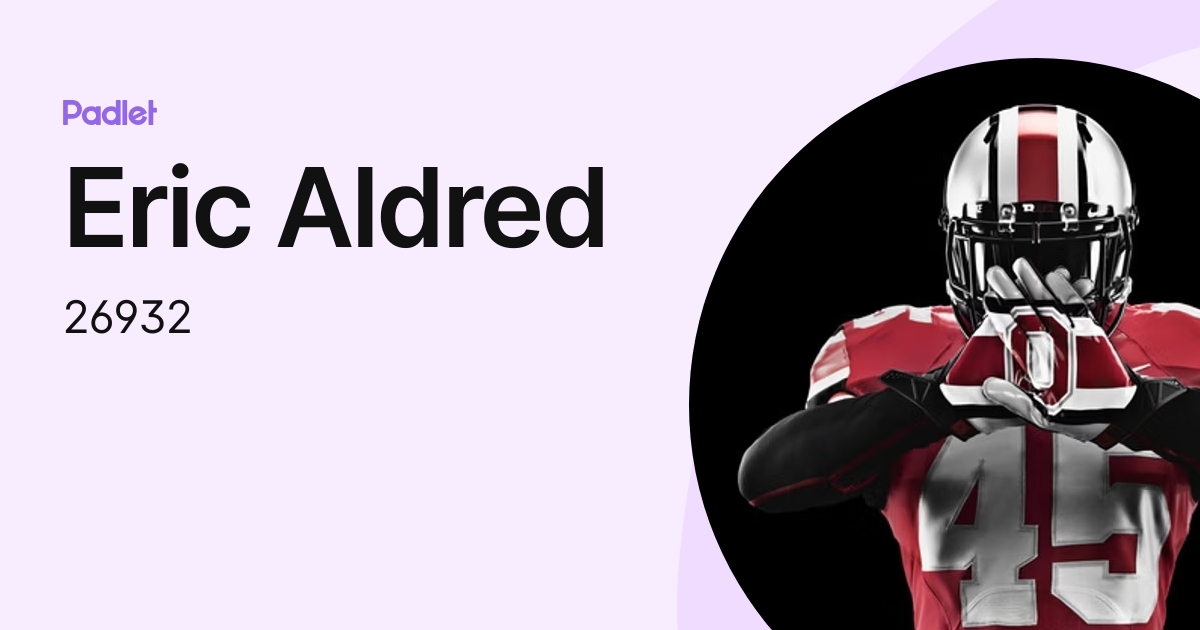 Eric Aldred (26932) profile | Padlet