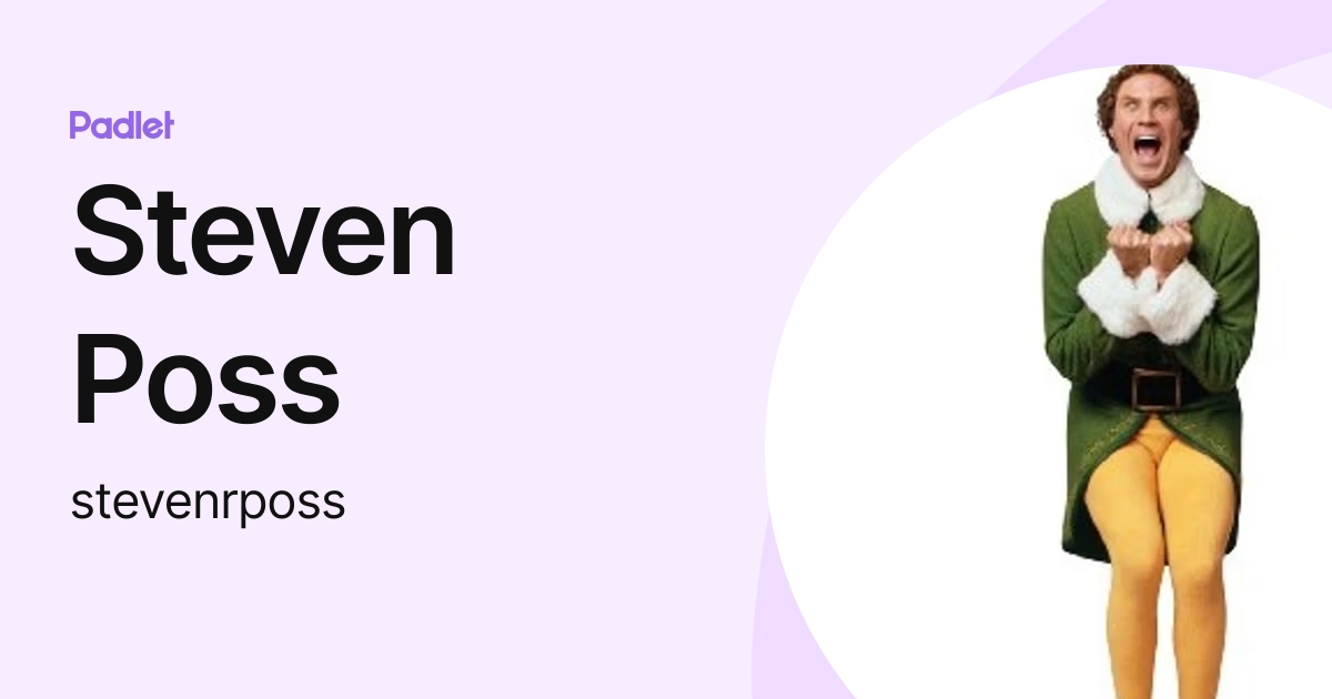 Steven Poss (stevenrposs) profile | Padlet