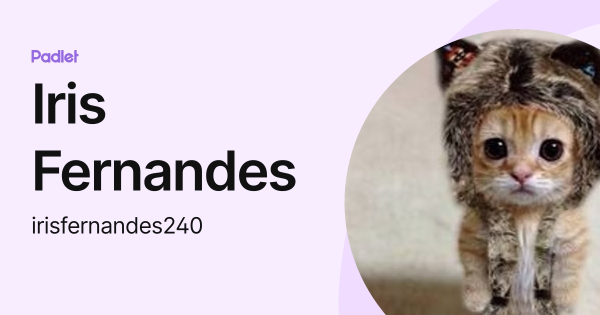 Iris Fernandes (irisfernandes240) profile | Padlet