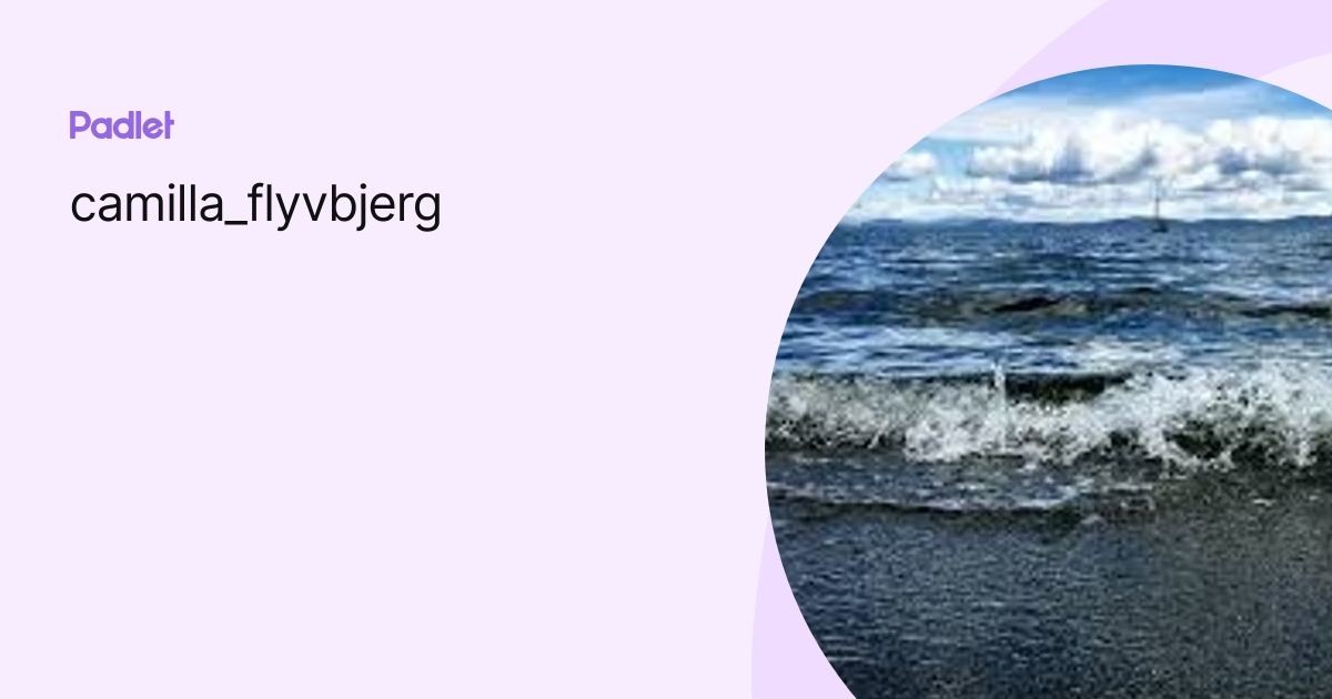 camilla_flyvbjerg profile | Padlet