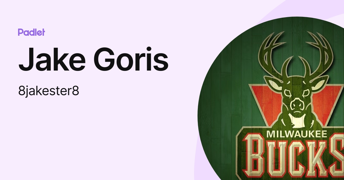 Jake Goris (8jakester8) profile | Padlet