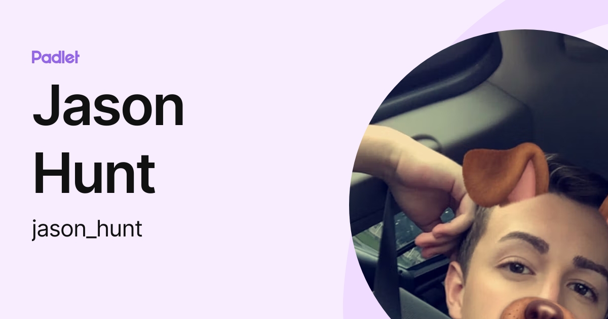 Jason Hunt (jason_hunt) profile | Padlet
