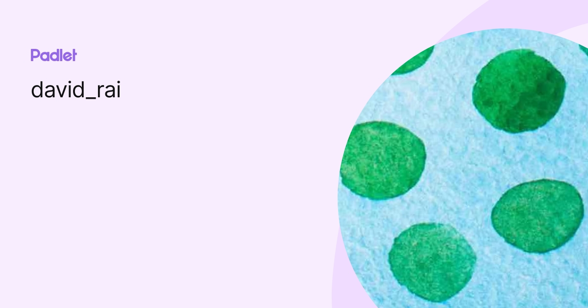 david_rai profile | Padlet