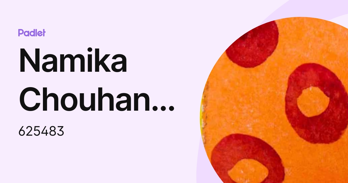 Namika Chouhan - Ross Drive PS (1419) (625483) profile | Padlet