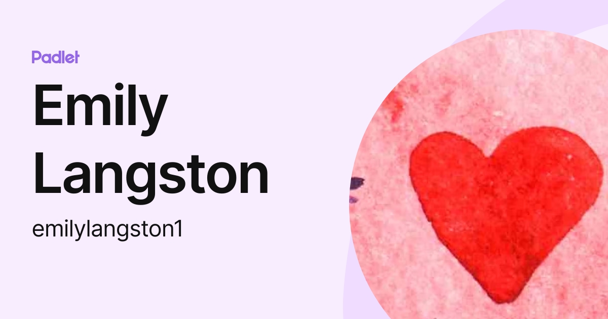 Emily Langston (emilylangston1) profile | Padlet