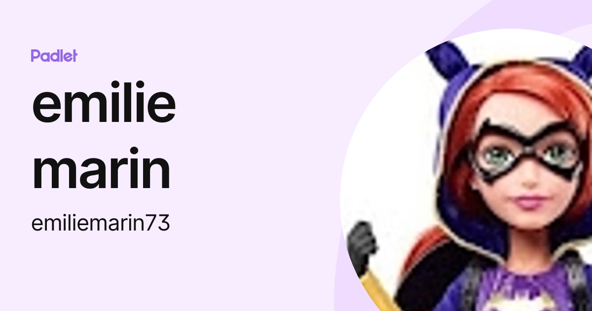 Profil de emilie marin (emiliemarin73) | Padlet